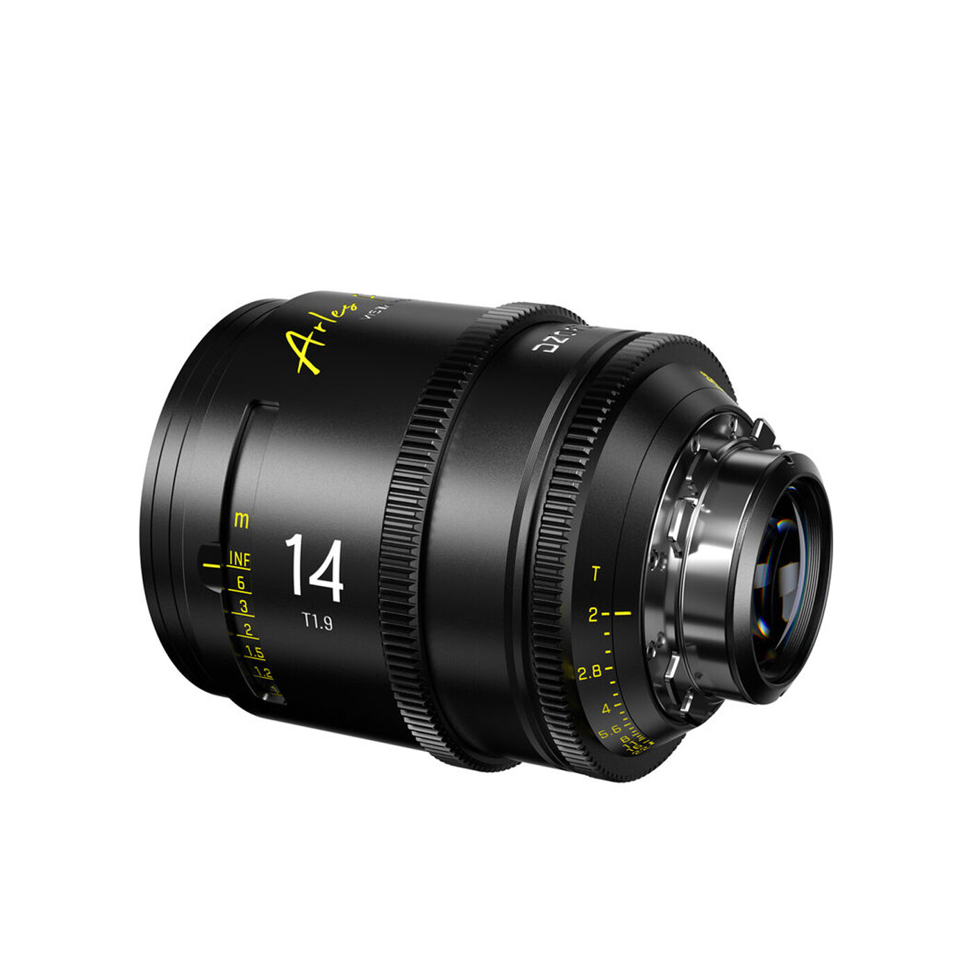 DZO ARLES 14MM PRIME CINE LENS, PL MOUNT METER