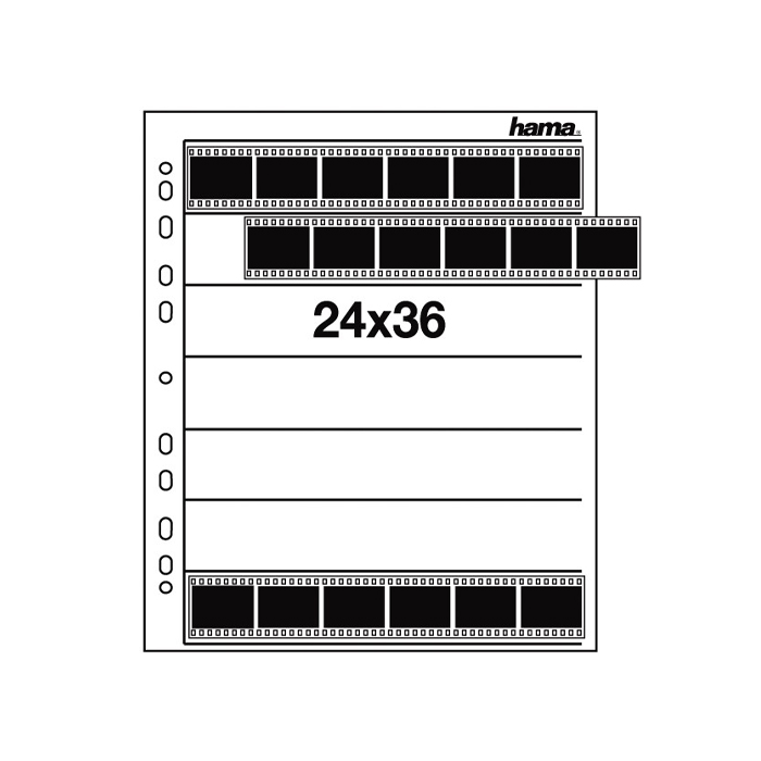 HAMA 2050 NEGATIVLOMMER POLYPROPYLEN 135 25 ARK