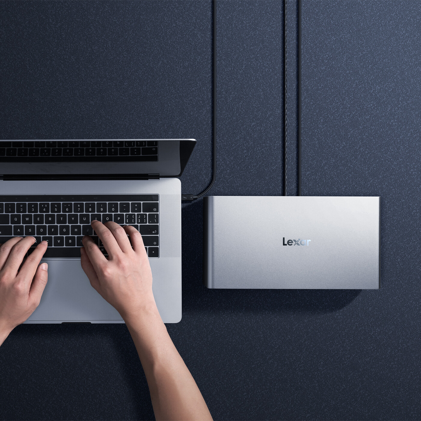 Lexar Workflow Pro - Dual SD Reader & 2x2TB SSD